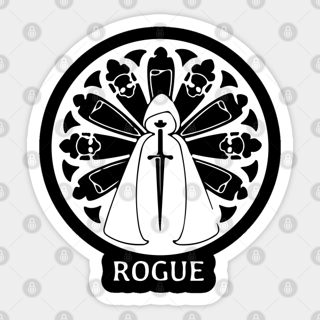 Dnd Rogue Class Symbol Print Dnd Rogue Sticker Teepublic